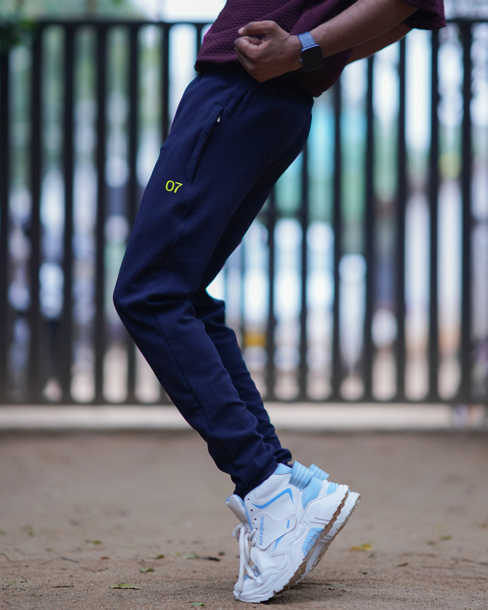 ATTRACTIVE MENS POPCORN TRACK PANTNAVY BLUE for Men Online 7Man | 7 Man